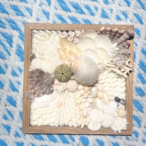 Seashell Mosaic Beach Wall Art - Etsy