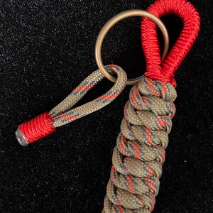 Paracord Keyring, Cat Brass Animal Head Bead - Etsy