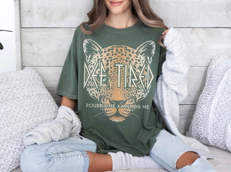 Def Tired Pour Some Alani on Me Shirt | Funny Mom Gift | Leopard ...