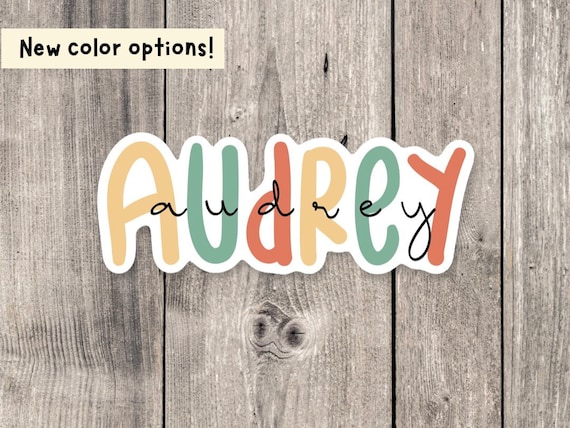 Custom Name Stickers Personalization Colorful Stickers - Etsy