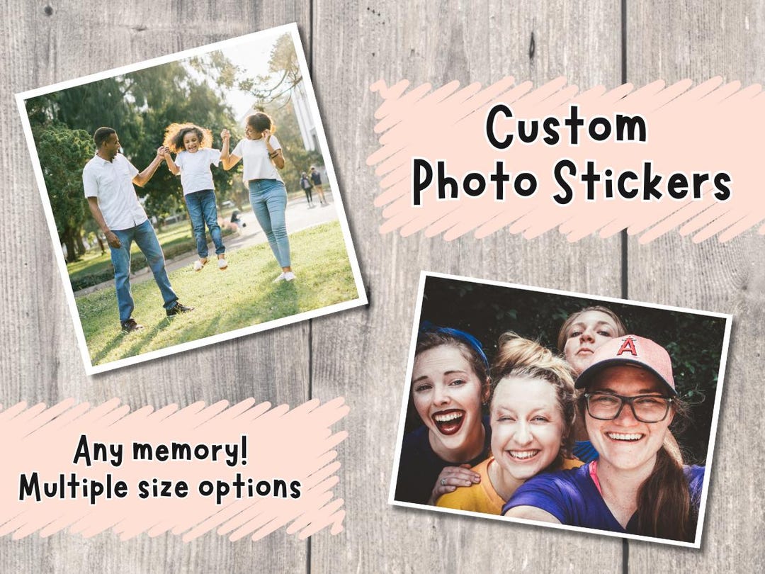 Custom Photo Water Bottle Sticker - Personalized Gifts for Family and ...