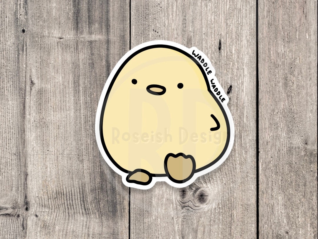Cute Chick Sticker, Kawaii Water Bottle Sticker, Cute Baby Animal ...