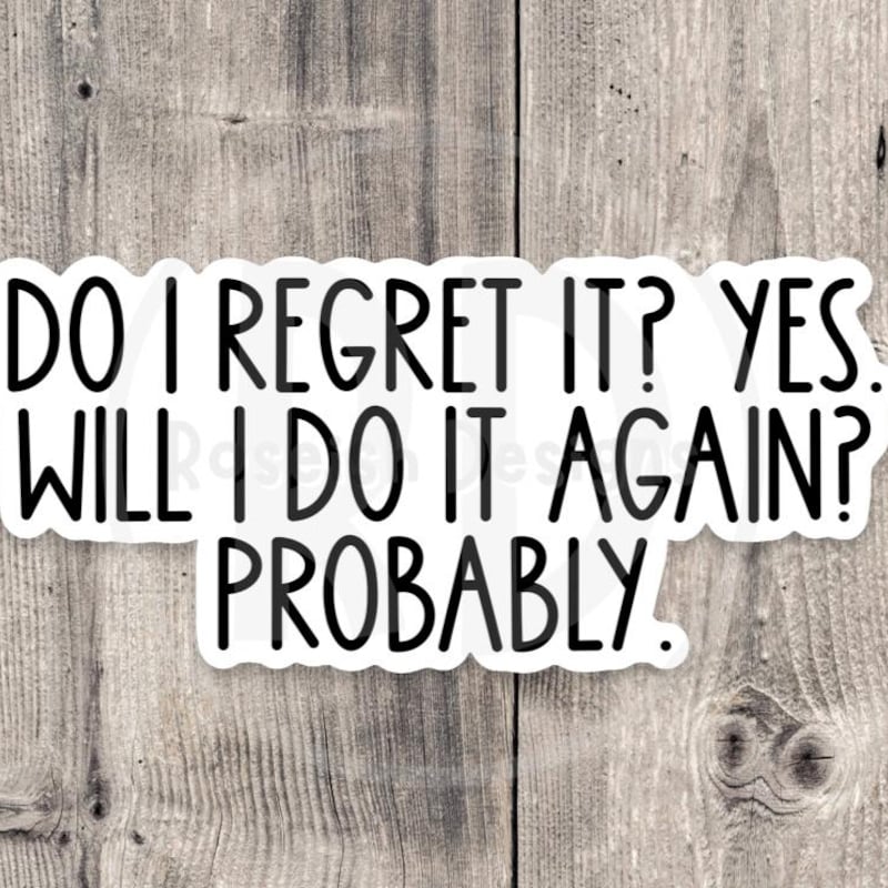 Regretevator Stickers - Etsy