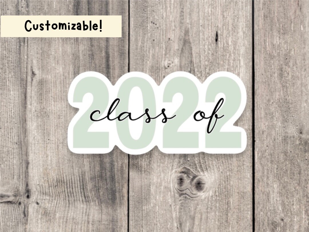 Custom Graduation Stickers, Personalization, Class of Stickers, Gift ...