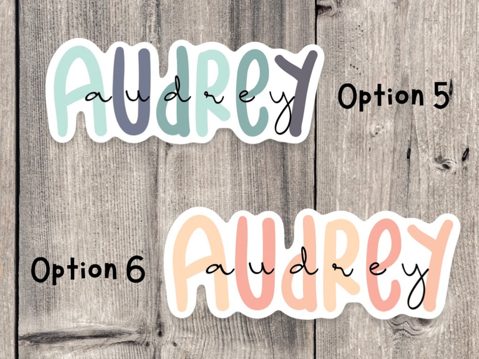 Custom Name Stickers Personalization Colorful Stickers - Etsy