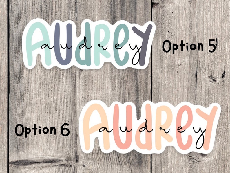 Custom Name Stickers Personalization Colorful Stickers - Etsy