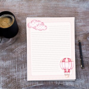 Printable Valentine's Day Stationery, Digital Lined Paper, Unlined, US ...