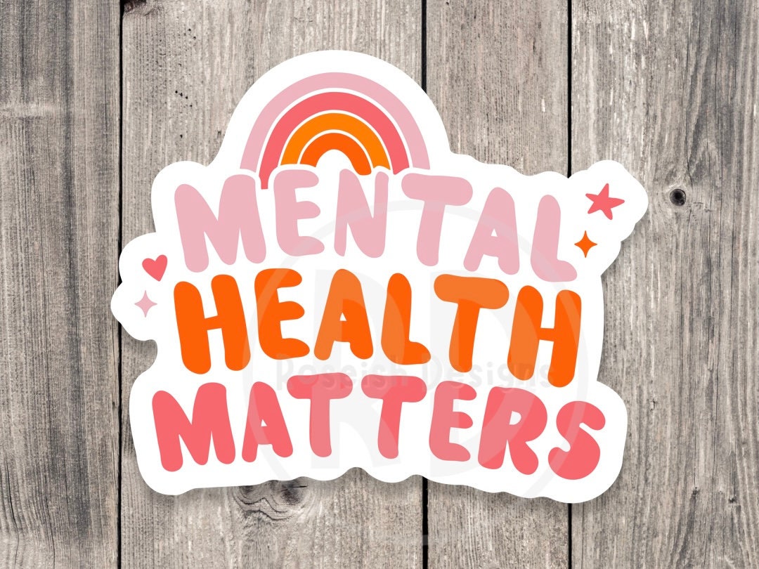 Mental Health Matters, Mental Health Stickers, Positive Quotes, Water ...