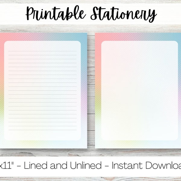 Writing Paper - Etsy