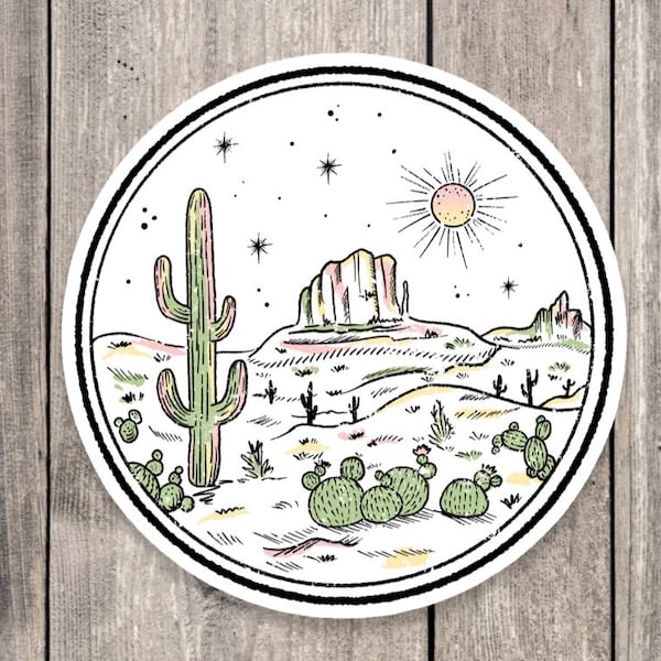 Desert Stickers - Etsy