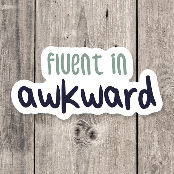Awkward Sticker - Etsy