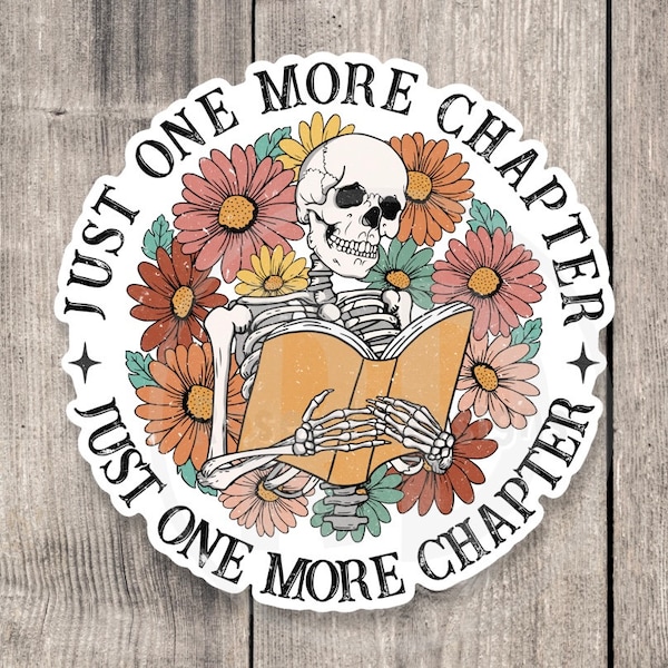 Just One More Chapter Sticker - Etsy