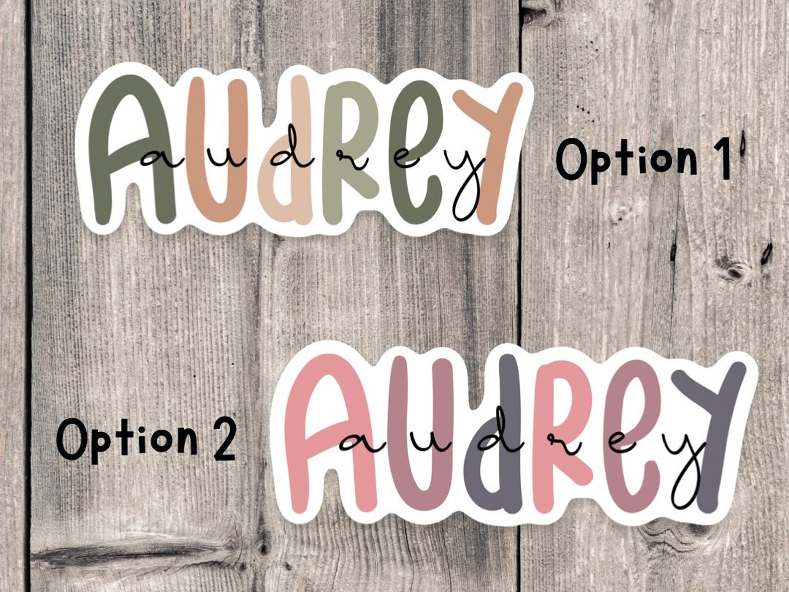 Custom Name Stickers Personalization Colorful Stickers - Etsy