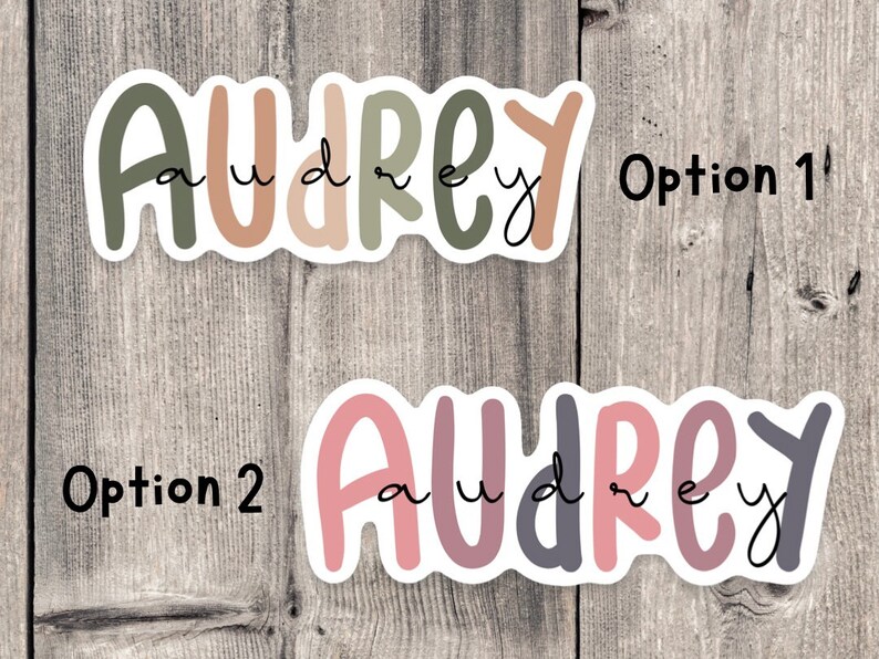 Custom Name Stickers Personalization Colorful Stickers - Etsy