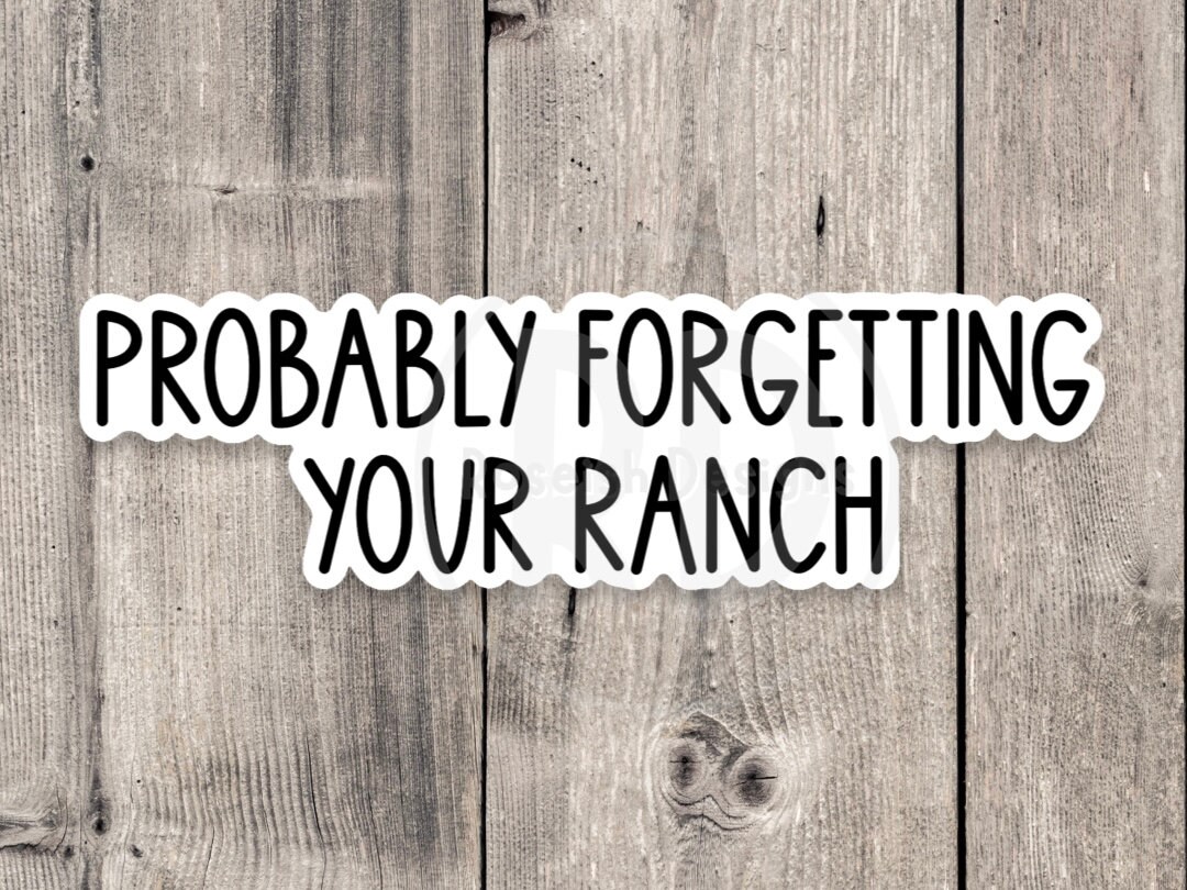 Server Sticker, Probably Forgetting Your Ranch, Waitress Sticker, Funny ...