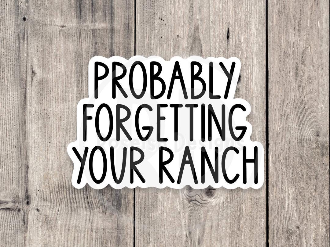 Server Sticker, Probably Forgetting Your Ranch, Waitress Sticker, Funny ...