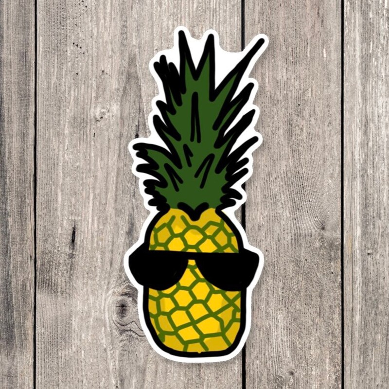 Pineapple Sticker - Etsy