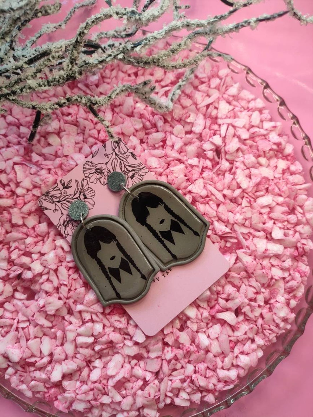 Wednesday Addams Inspired Earrings - Etsy