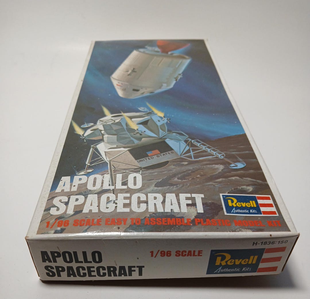 Rare VTG 1969 Revell Apollo Spacecraft Model Kit Silver Decals Complete ...
