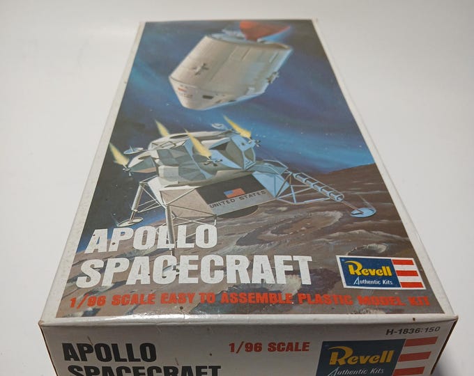 Rare VTG 1969 Revell Apollo Spacecraft Model Kit Silver Decals Complete ...