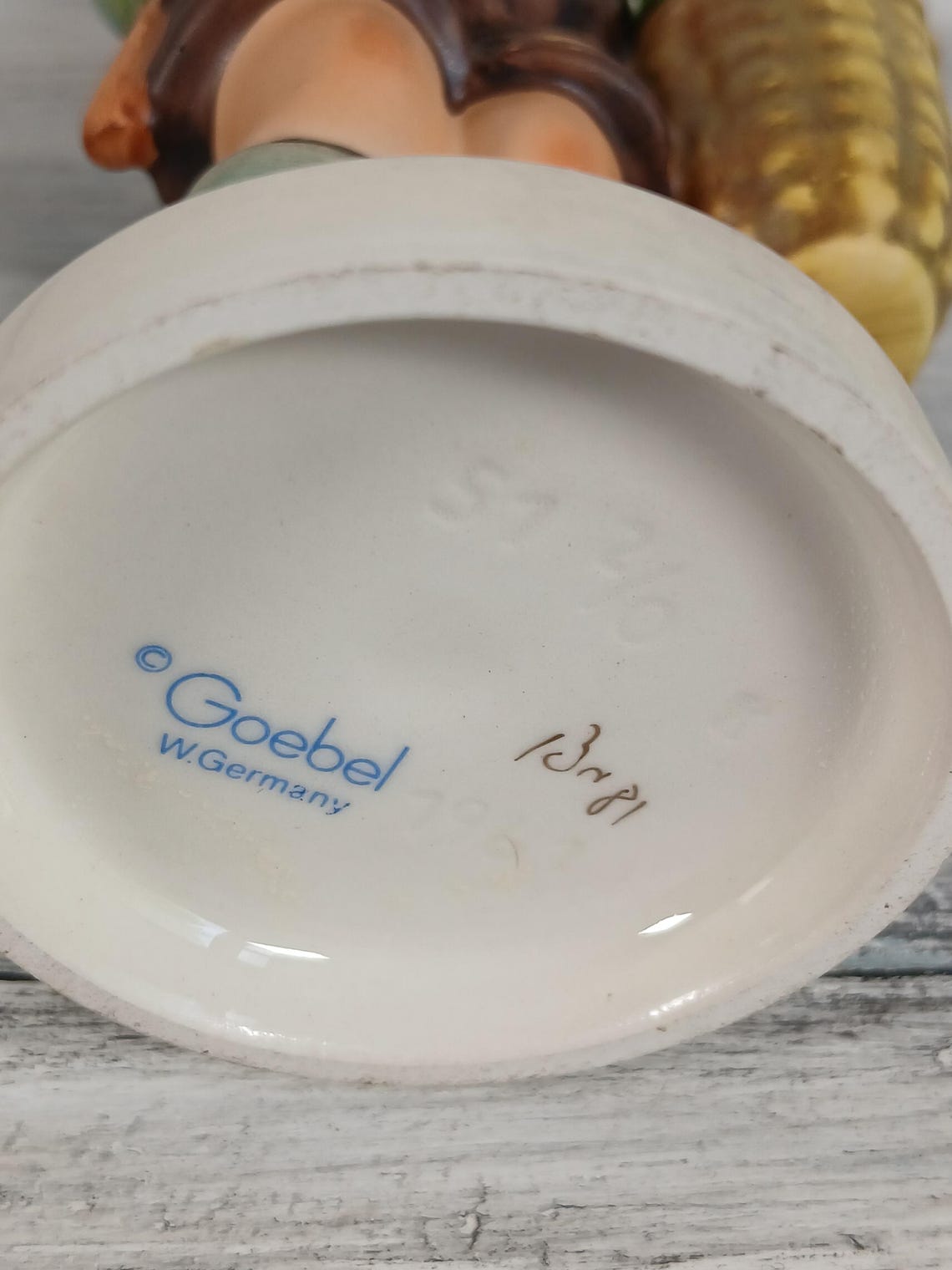 Goebel Hummel Germany Village Boy With Basket Numbered Signed Figurine ...