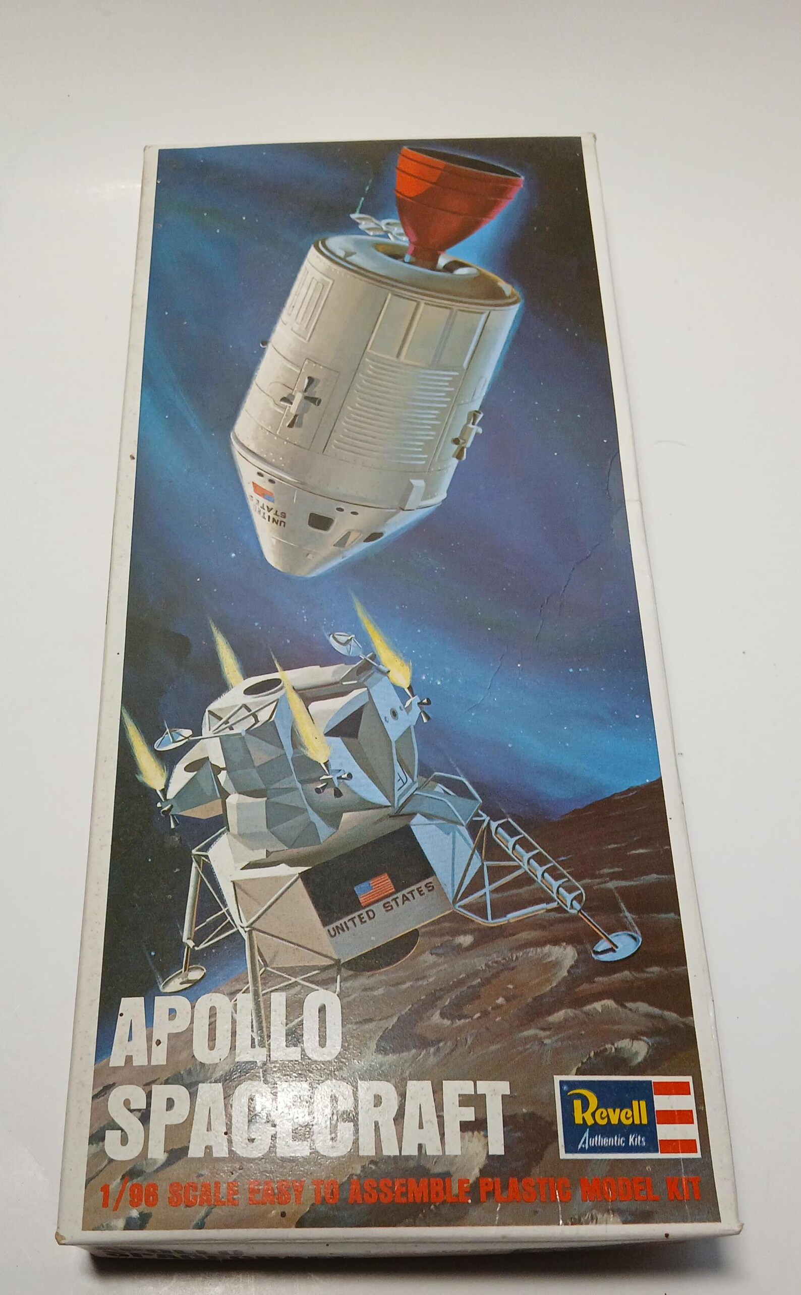 Rare VTG 1969 Revell Apollo Spacecraft Model Kit Silver Decals Complete ...