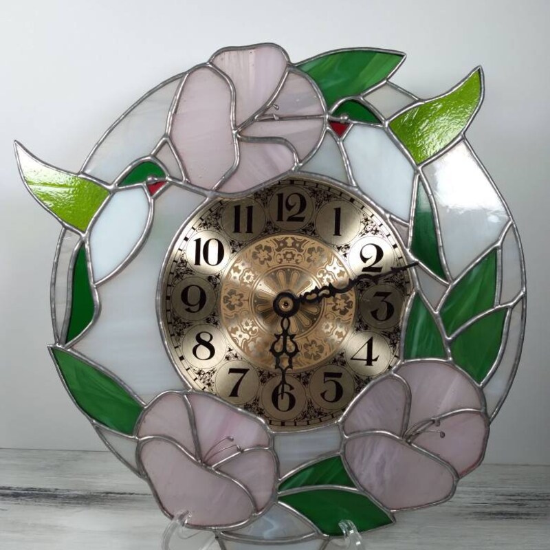 Stained Glass Clock - Etsy