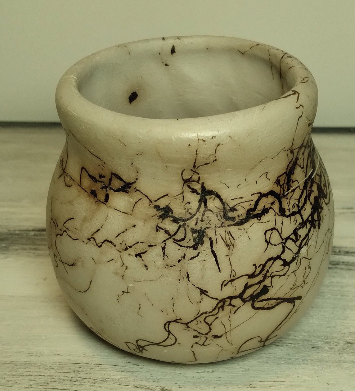 Riley Haskie Native American Artist Signed Raku Horsehair - Etsy