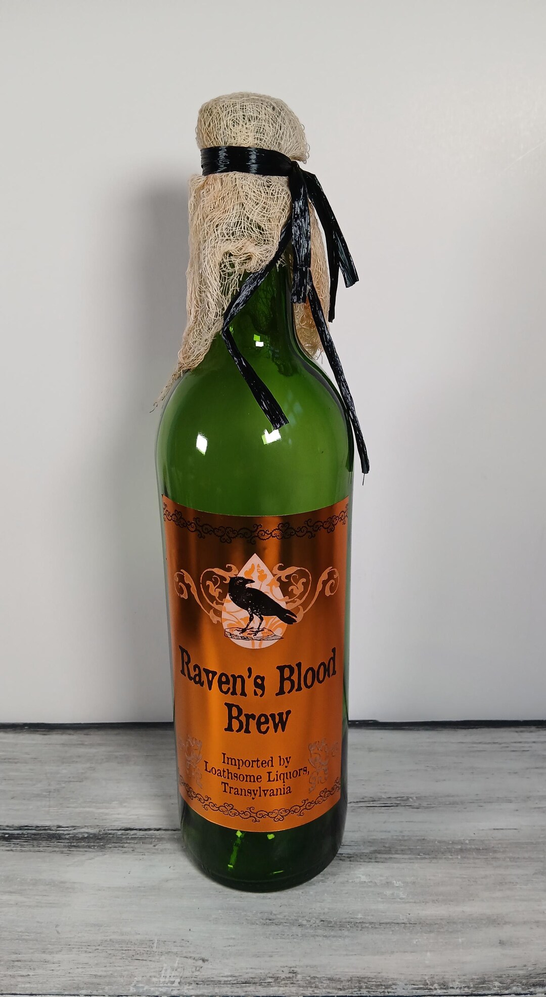 Halloween Apothecary Potion Prop Decorative Green Bottle Handmade ...