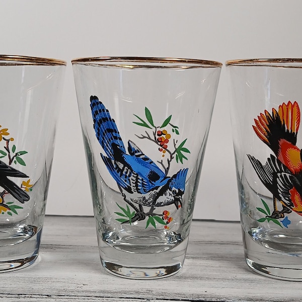 Gold Rim Drinking Glasses - Etsy