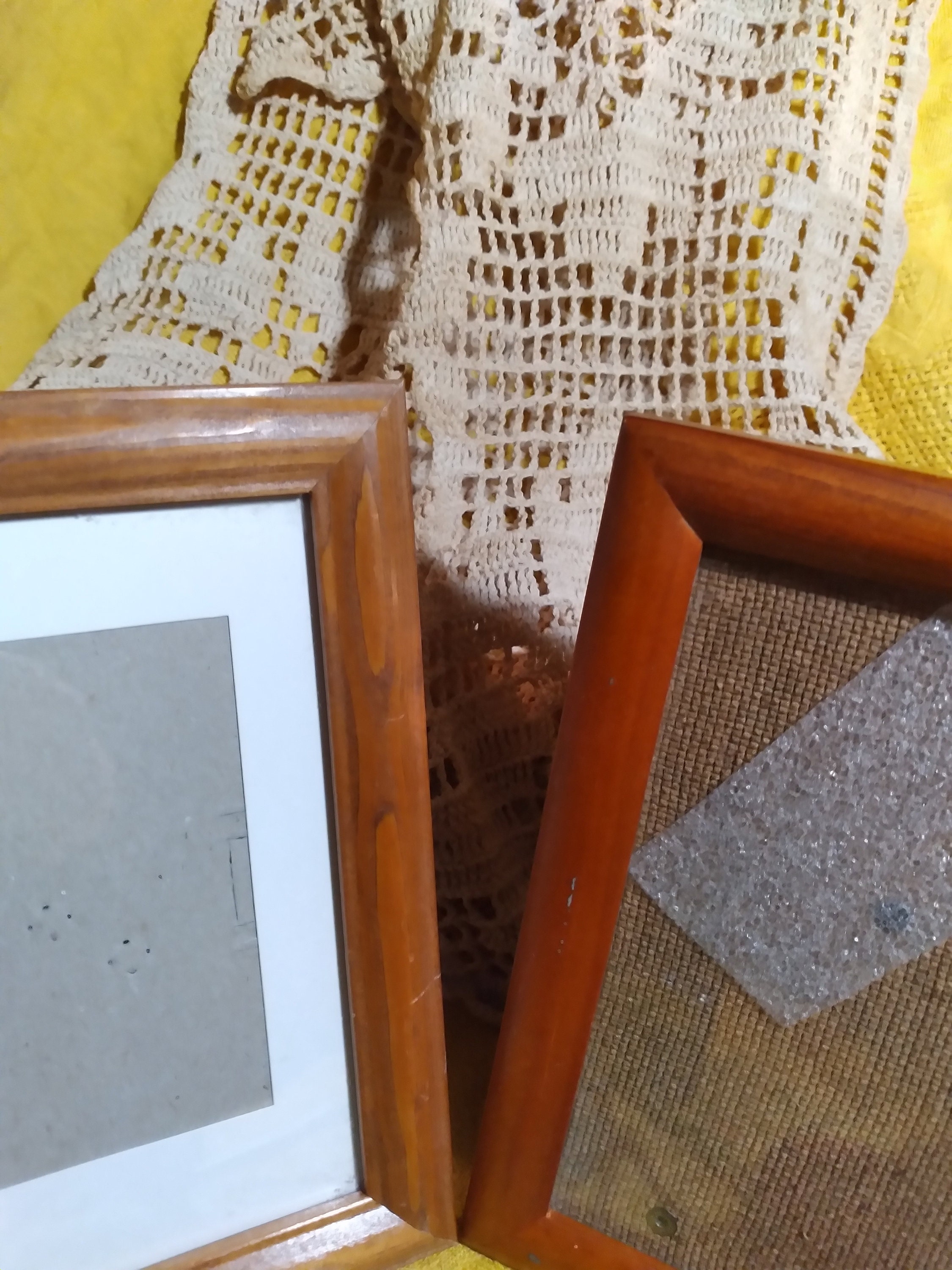 Set of 2 Wooden Photo Frames 1980s Photo Frames Table Top - Etsy