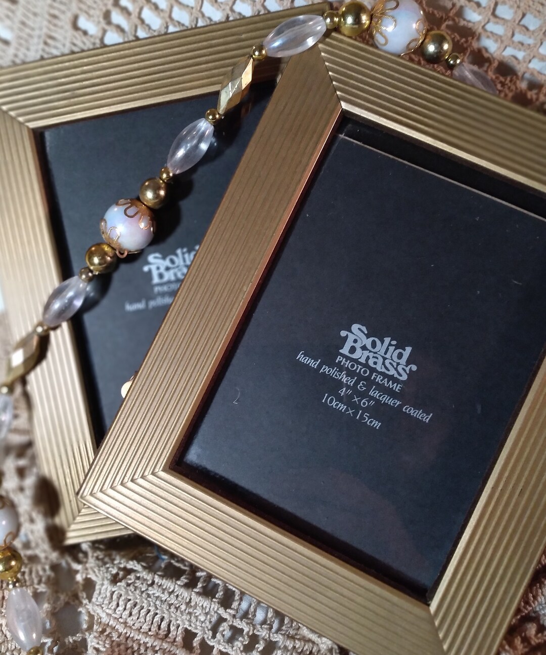 Set of 2 Solid Brass Frames Picture Frames Brass Framing - Etsy