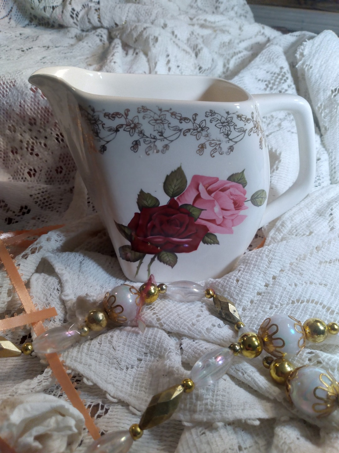 20th Century Lord Nelson Pottery, England, Gift for Her, Rose Pitcher ...