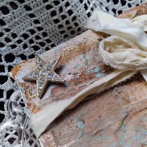Handmade Star Journal Cover With Cloth Closure, Original Design ...
