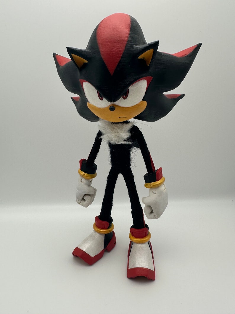 Shadow the Hedgehog 7.5 Inch OOAK Posable Wire Doll - Etsy