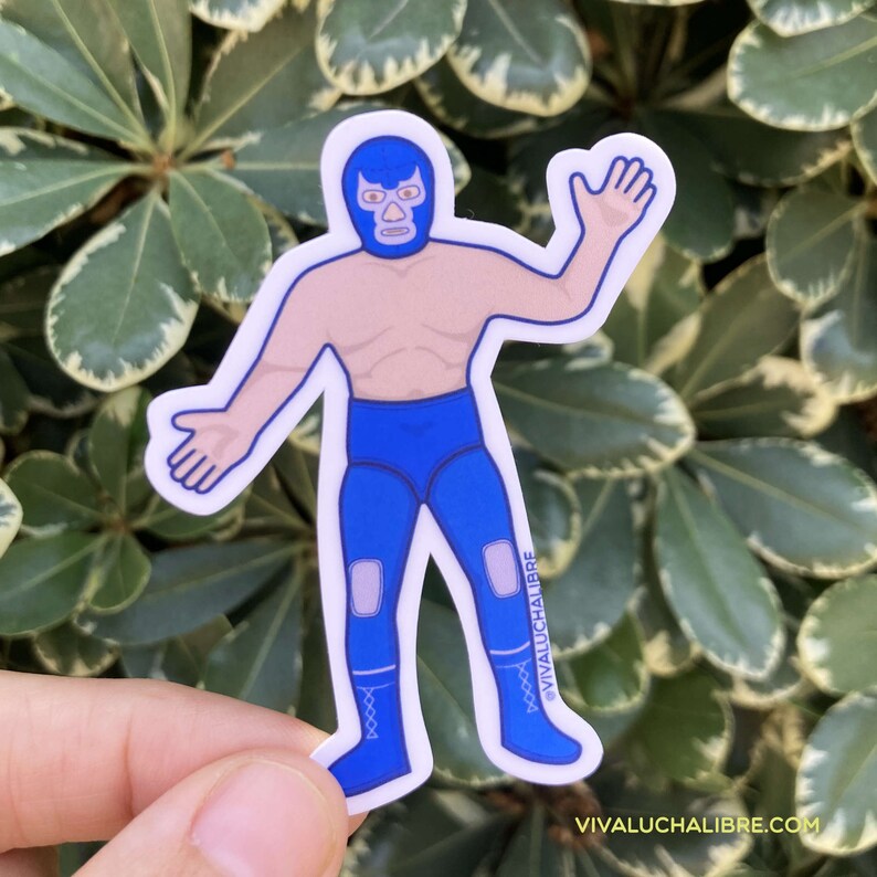Lucha Libre Luchador Vinyl Stickers Water Bottle Sticker - Etsy