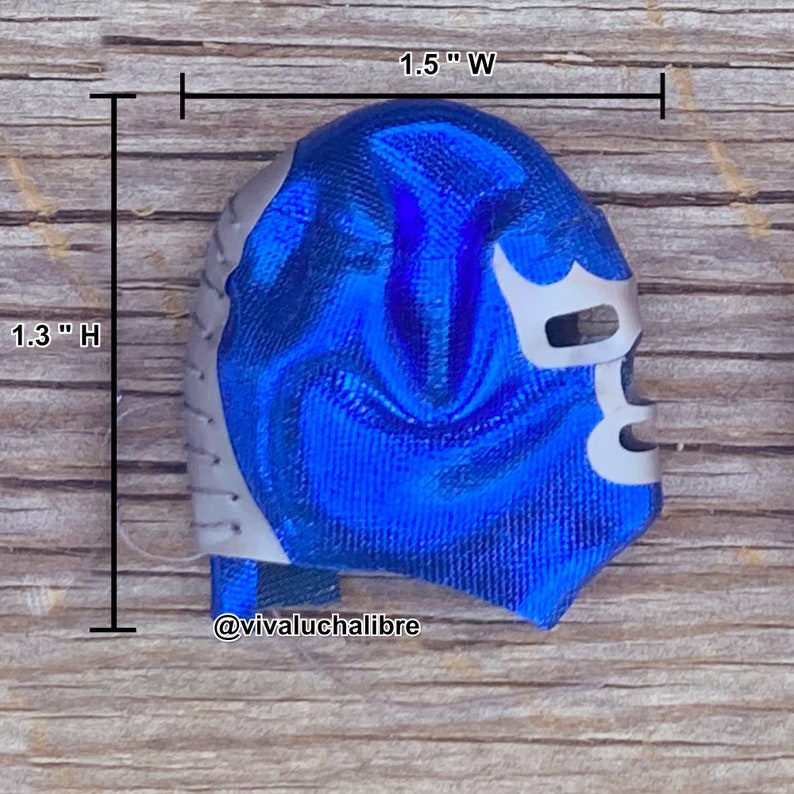 Lucha Libre Mini Mask blue Demon Handmade Luchador Mask - Etsy