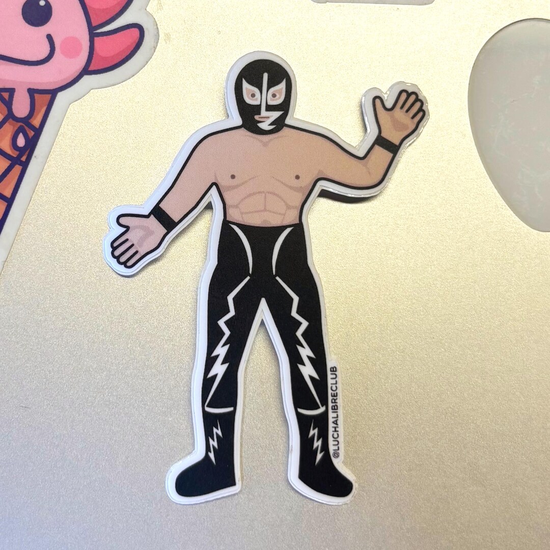 Lucha Libre Luchador - Vinyl Stickers - Water Bottle Sticker - Laptop ...
