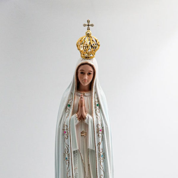 Virgin Mary Fatima Statue - Etsy