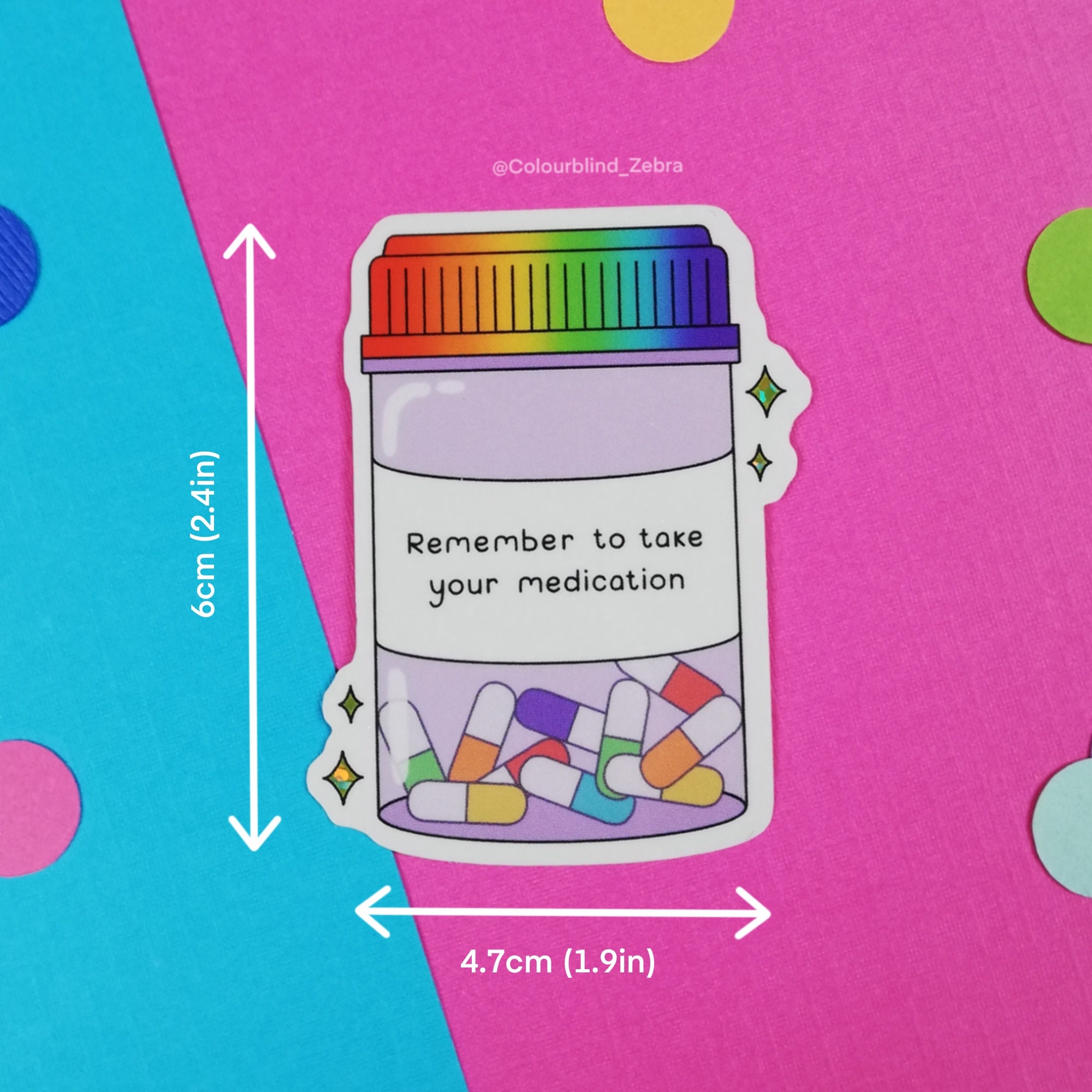 Remember to Take Your Medication Sticker Glitter Chronic | Etsy