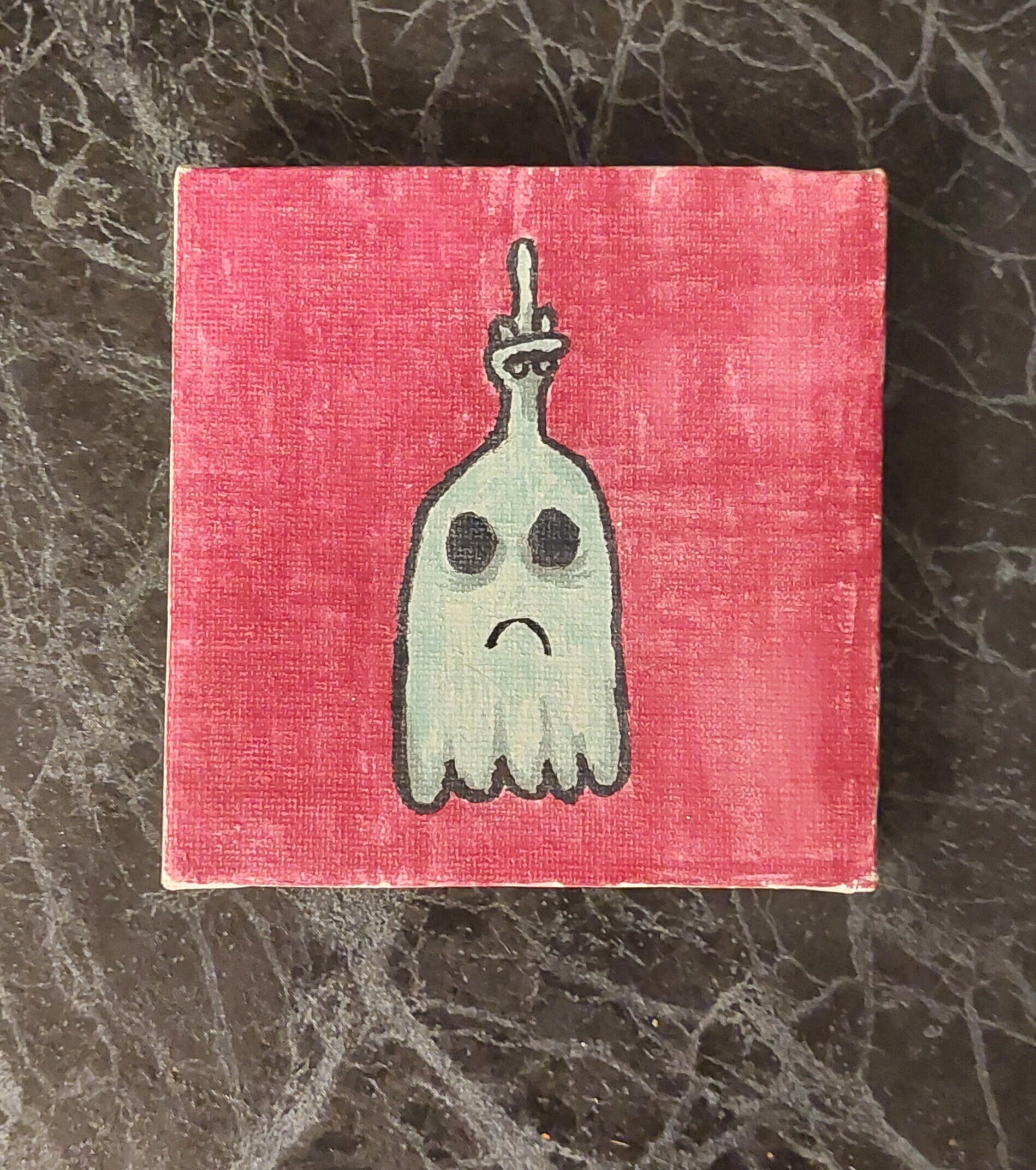 Middle Finger Ghost - Etsy