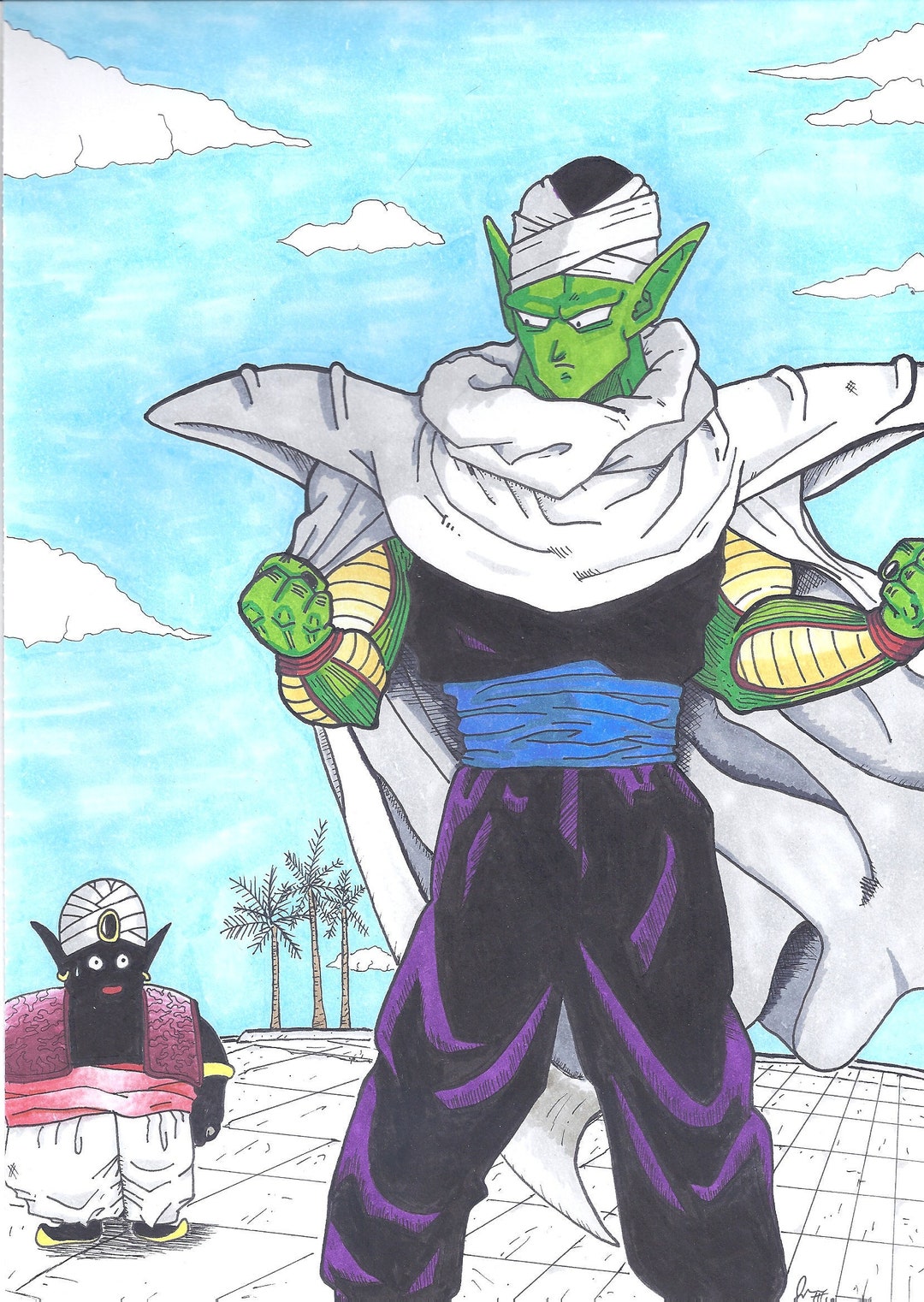 Piccolo and Mr. Popo From DBZ - Etsy