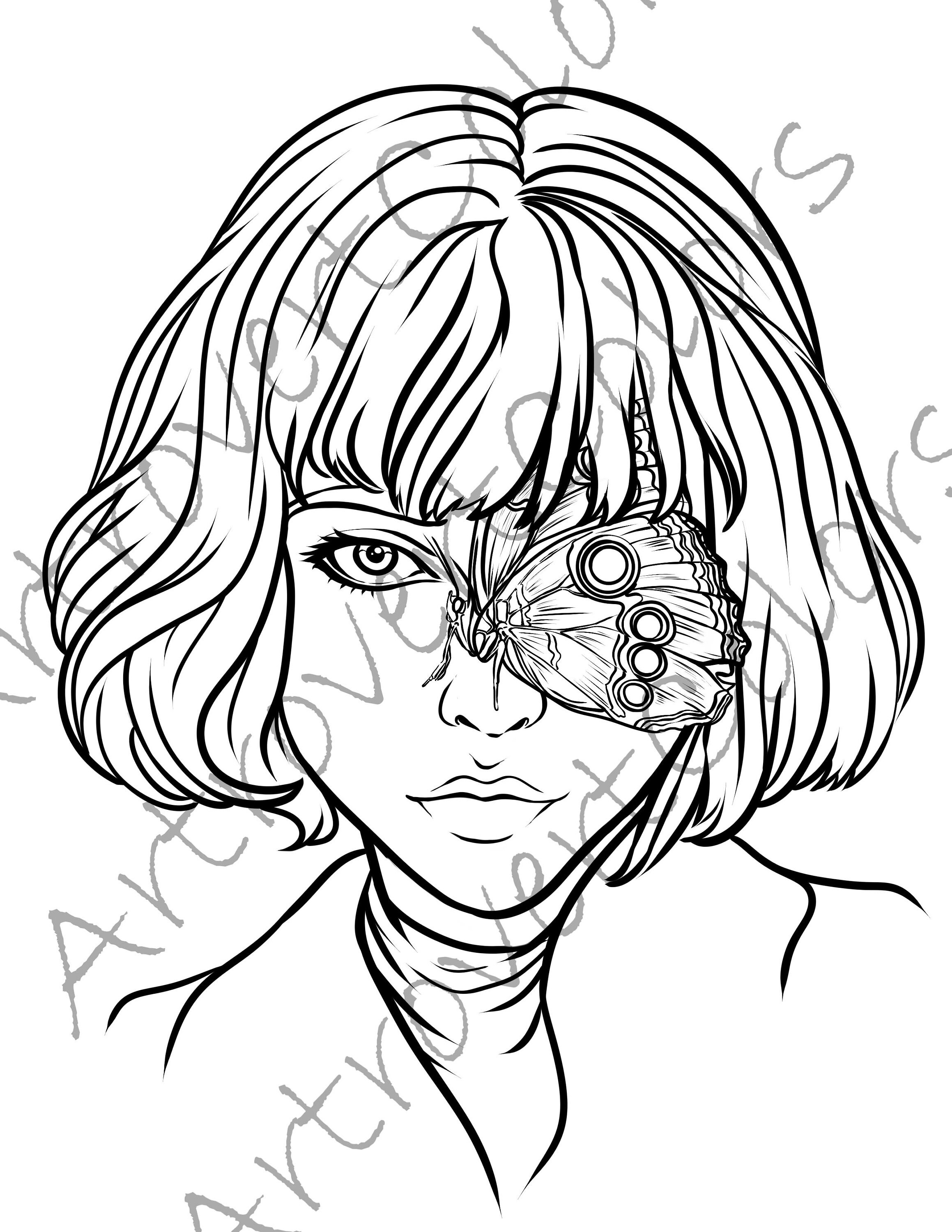 Printable Coloring Activity | Butterfly Coloring Page - Etsy