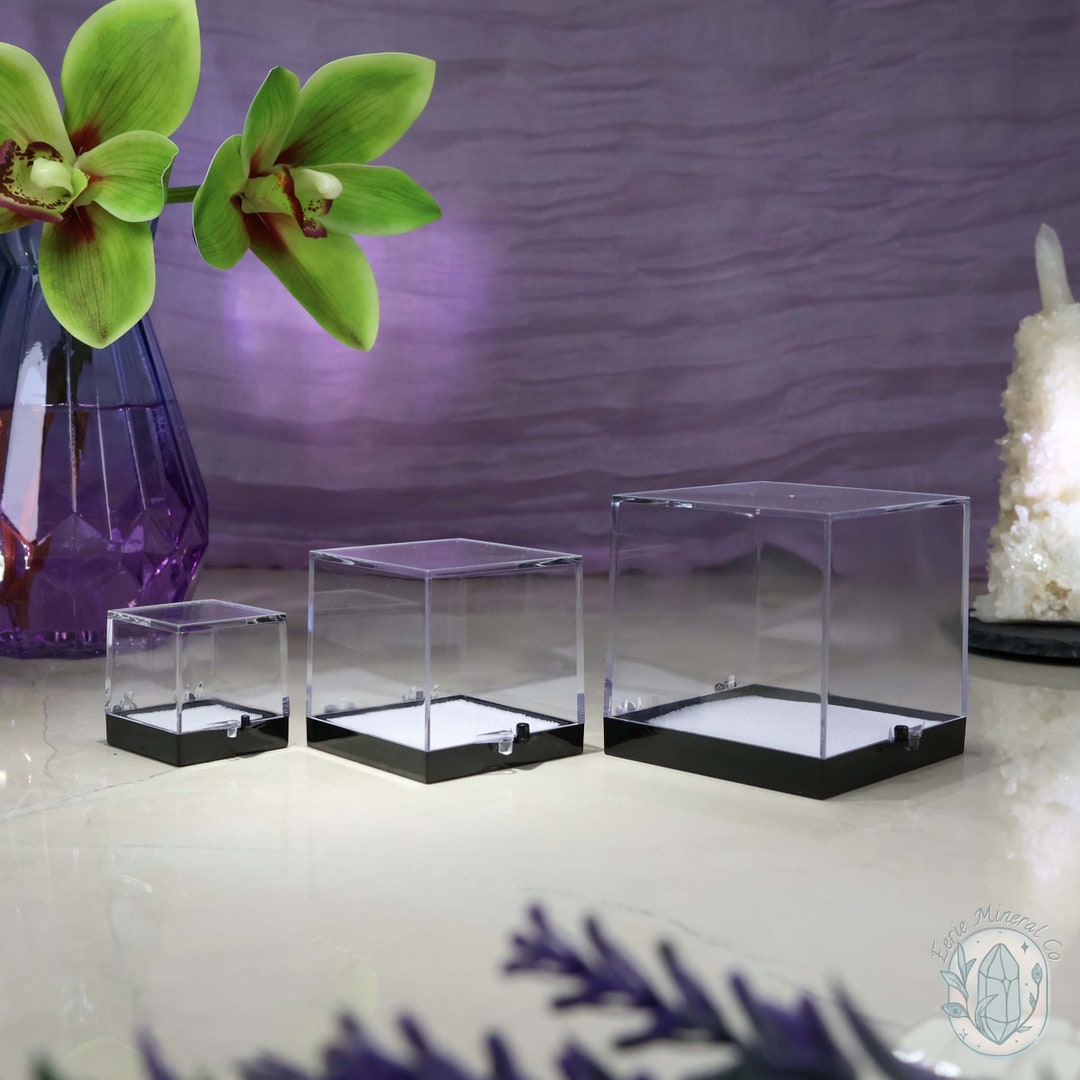 Perky Box, Crystal Specimen Boxes, Display Case With Free Mounting ...