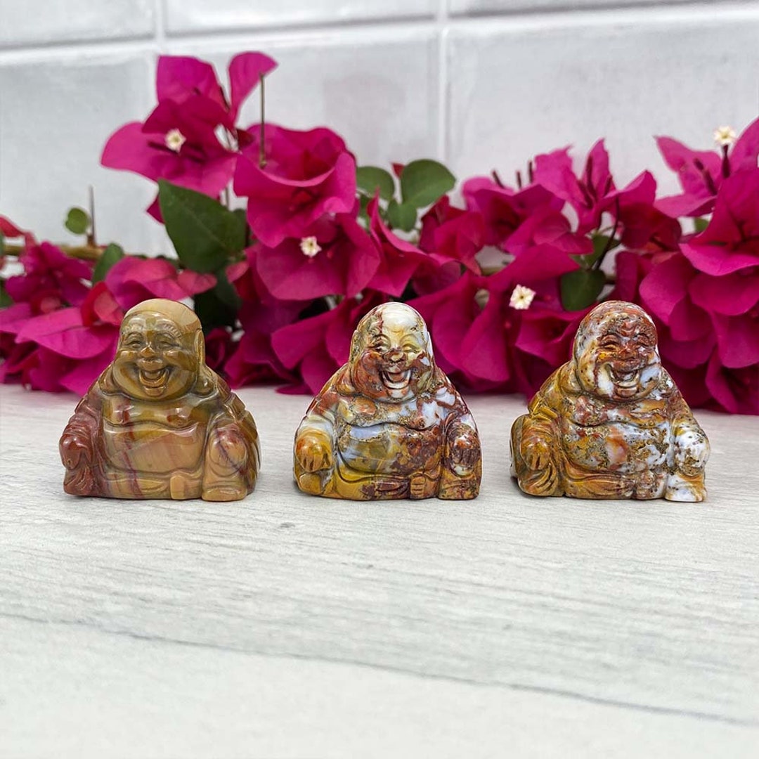 Polished Smiling Buddha Mookite Carving - Etsy