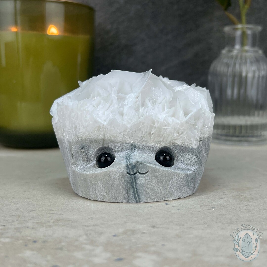 UV Reactive Bladed or Paper Calcite Rock Buddy Carving - Etsy