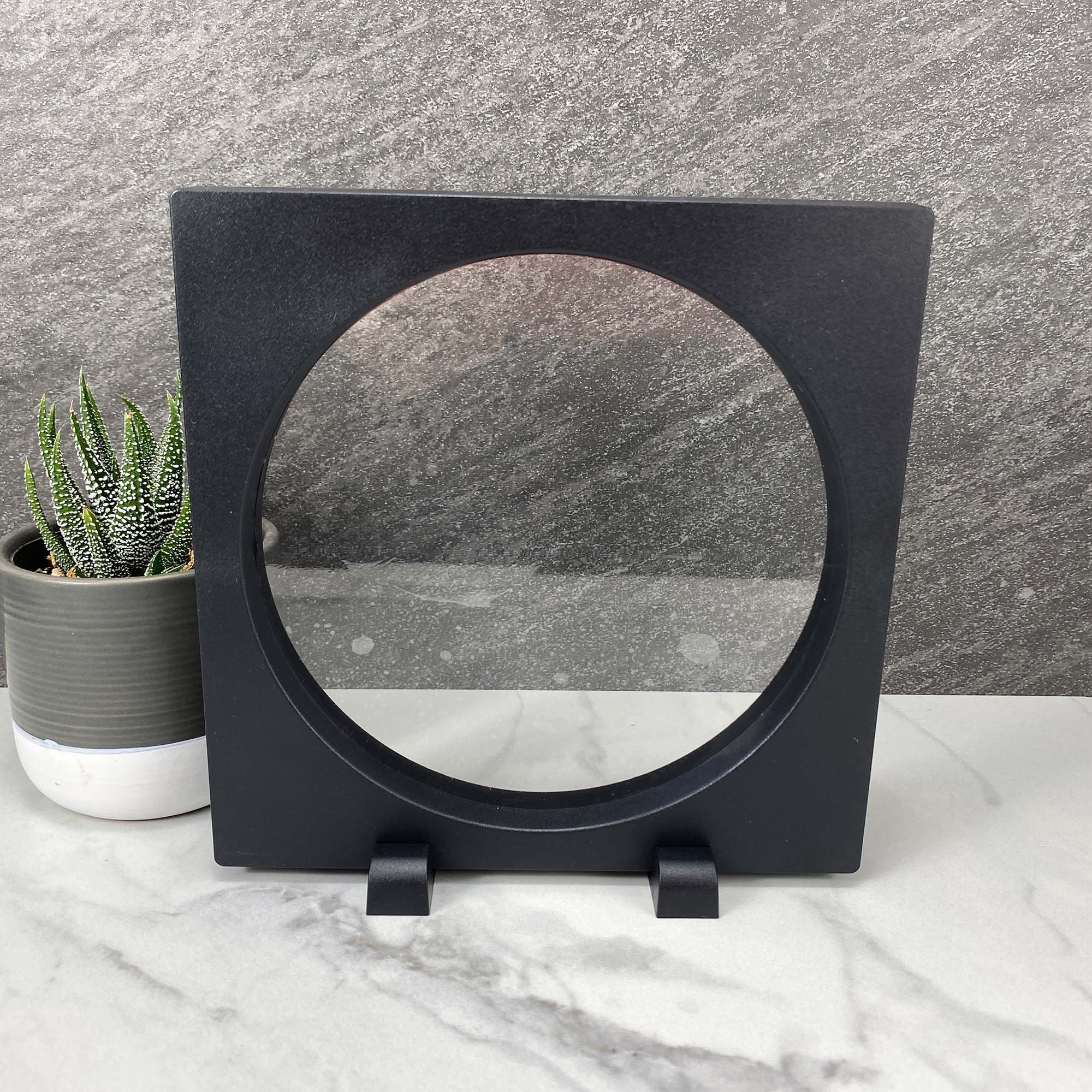 3D Gem and Crystal Circular Window Suspension Floating Display - Etsy