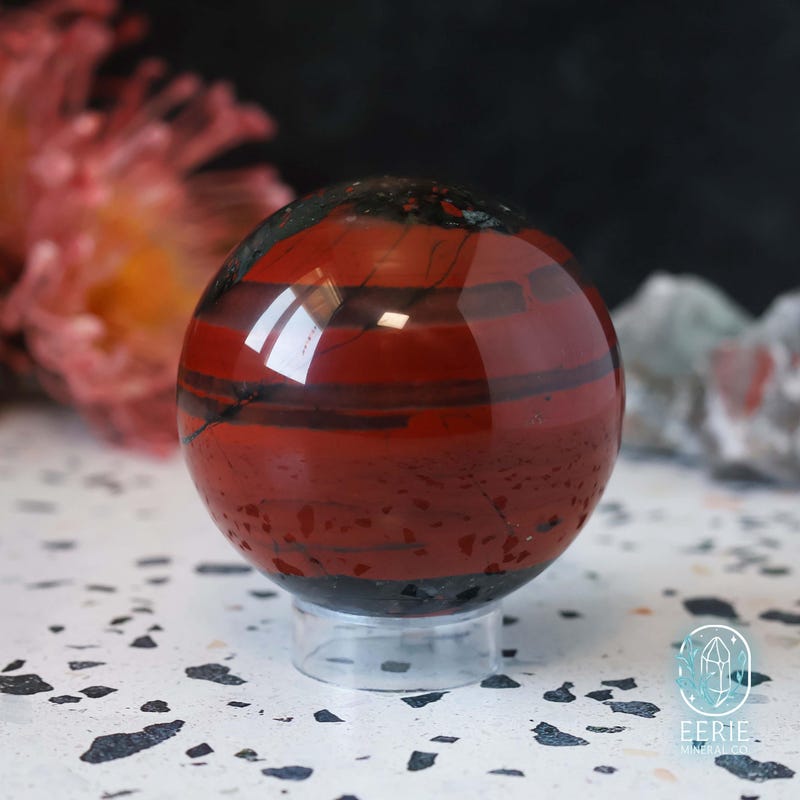 Bloodstone Sphere - Etsy