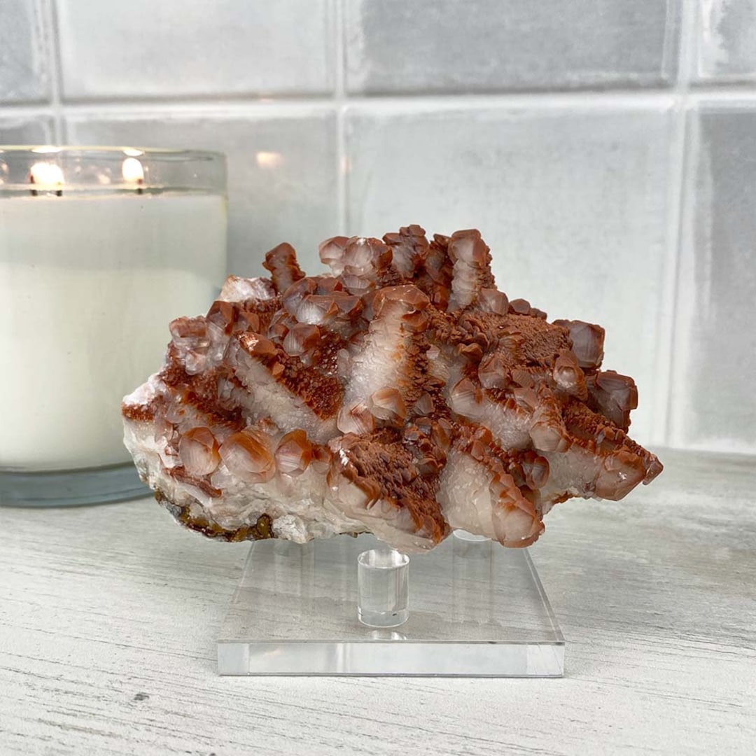 Lenticular (red Pagoda) Calcite Specimen - Etsy