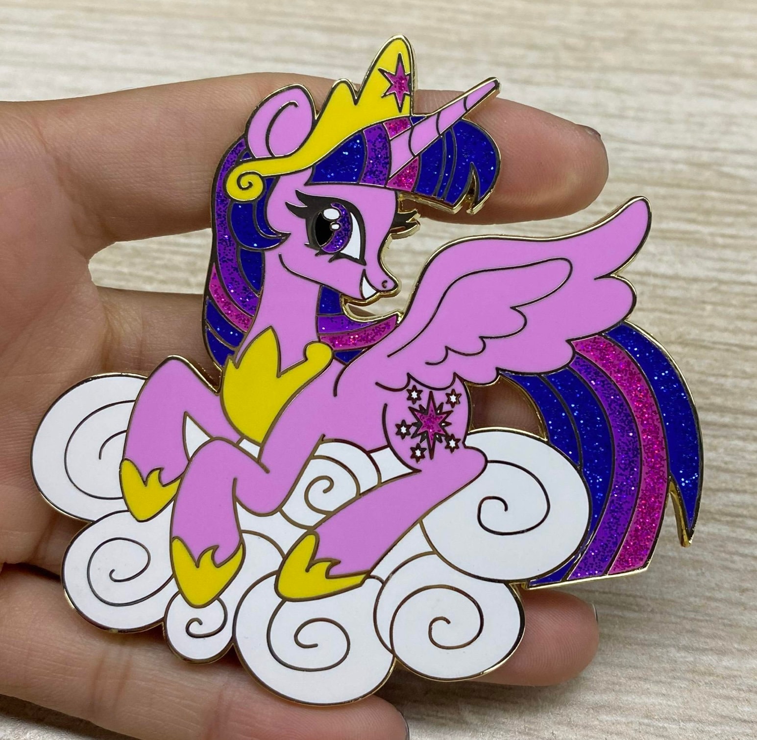 My Little Pony Princess Twilight Sparkle Jumbo Enamel Pin - Etsy